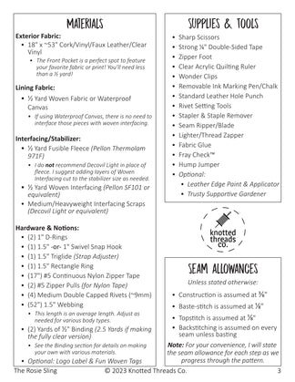 Rosie Sling PDF Pattern – Knotted Threads Co.