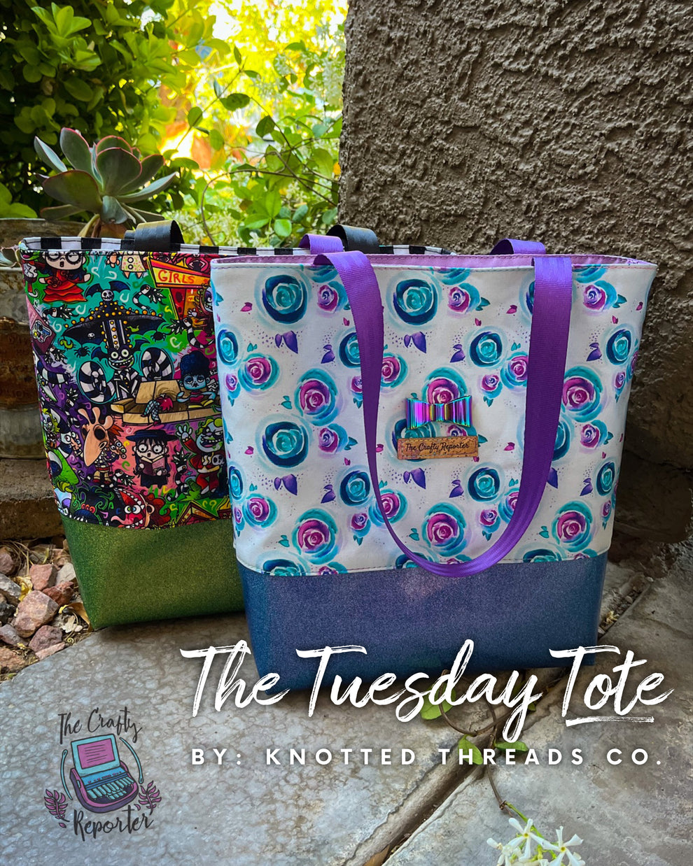 The Tuesday Tote PDF Pattern – Knotted Threads Co., LLC